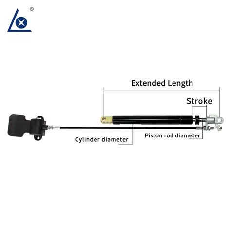 Self Locked Lockable Gas Spring Gas Struts Rigid Locking Steel Struts