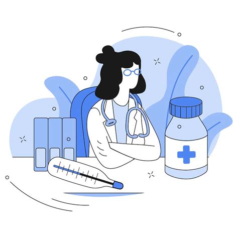 دانلود وکتور مفهومی پزشک خانم