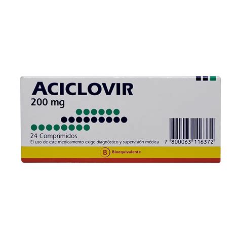 Aciclovir 200 Mg 24 Comp Farmacias Del Dr Simi