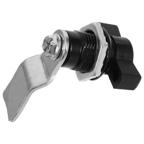 Hemoton T Handle Swing Knob Lock Truck Tool Box Lock Replacement Thumb Operated Cam Latch Metal