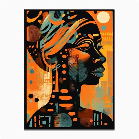 Afrocentric Pattern Illustration 1 Canvas Print By Afrofusion Fy