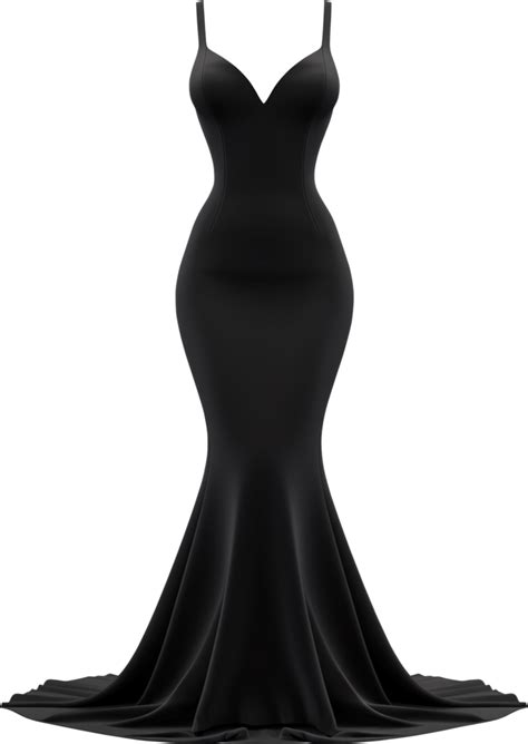 Elegant Tight Long Black Dress 57127746 Png