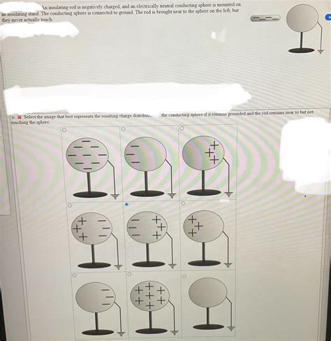 Solved An Insulating Rod Is Negatively Charged And An