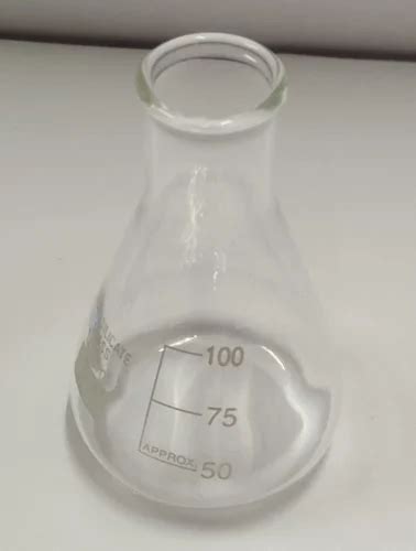Cylindrical 100ml Borosilicate Glass Conical Flask At 70 Piece In Pune