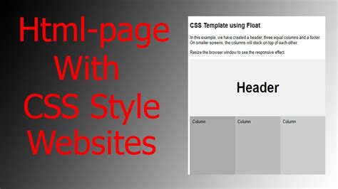 Css Float Two Columns Side By Side At Terri Cook Blog