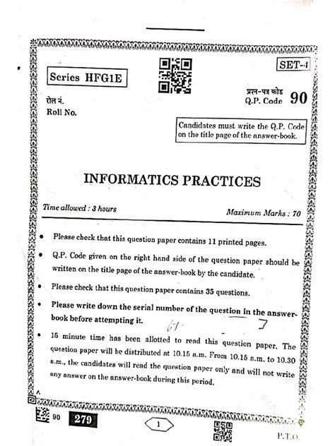 Cbse Class 12 Ip Question Paper Set 4 Pdf