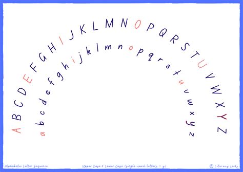 Alphabetic Letter Sequencing Lower Case And Upper Case — Kylie Conrad Literacy Links