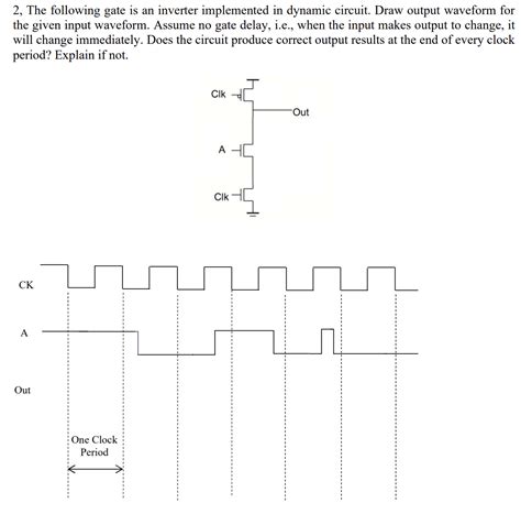 Solved 2 ﻿the Following Gate Is An Inverter Implemented In