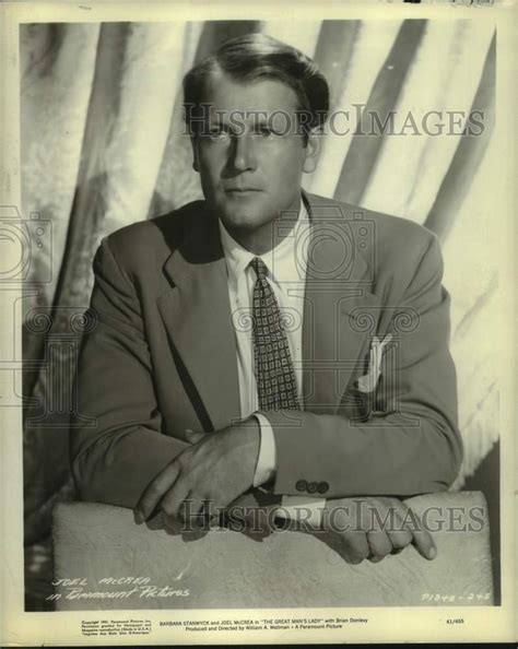 1942 Actor Joel Mccrae In The Great Mans Lady Historic Images
