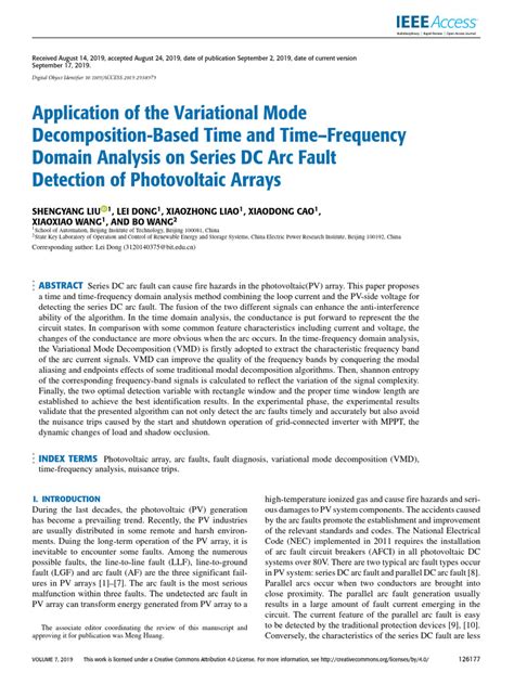 Application Of The Variational Mode Decomposition Based Time And Timefrequency Domain Analysis