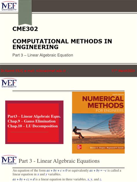 Lecture4 Linear Algebraic Equations 11march2024 Nk V1 Pdf Matrix Mathematics