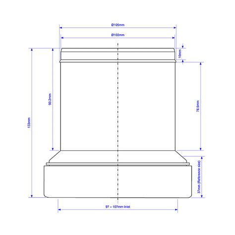 Mcalpine 4 Straight Telepscopic Wc Socket Extension Wc Con Ext — The