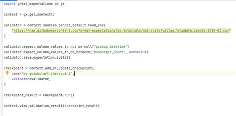 Gx Quickstart View Validation Result Not Working Gx Core Support Great Expectations