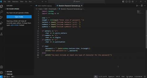 Created A Password Generator In Python With Oasis Infobyte Vikas S
