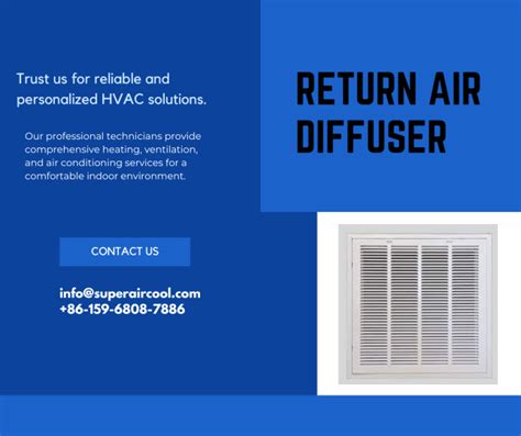 Return Air Diffuser Balancing Airflow And Indoor Comfort Hvac Duct Fittings Air