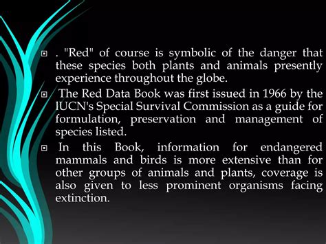 Red Data Book Pptx