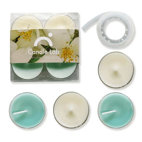 Candle Lab Jasmine Scented Candles Tealight With 12 Hour Burn Times