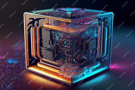 Premium Ai Image Futuristic Quantum Processor