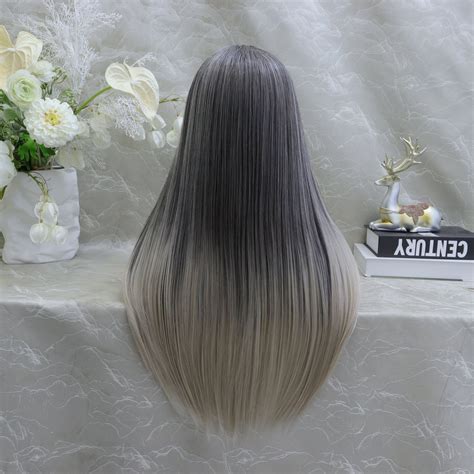Imstyle Luisa Grey Ombré Straight Style T Part Lace Front Glue Less Ts