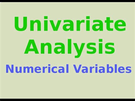 Univariate And Multivariable Analysis For Factors