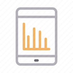 Chart Graph Mobile Phone Report Icon Download On Iconfinder