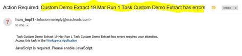 Enabling Error Notification Feature In Hcm Extracts In Oracle Fusion Hcm Cloud Application
