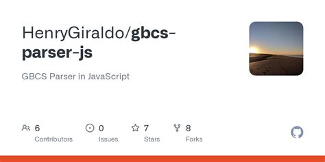 Github Henrygiraldo Gbcs Parser Js Gbcs Parser In Javascript