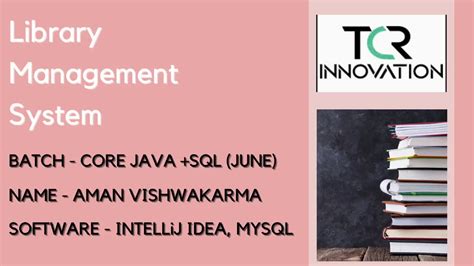 Aman Vishwakarma On Linkedin Tcrinnovation Project Github Java Internship Mysql 18 Comments