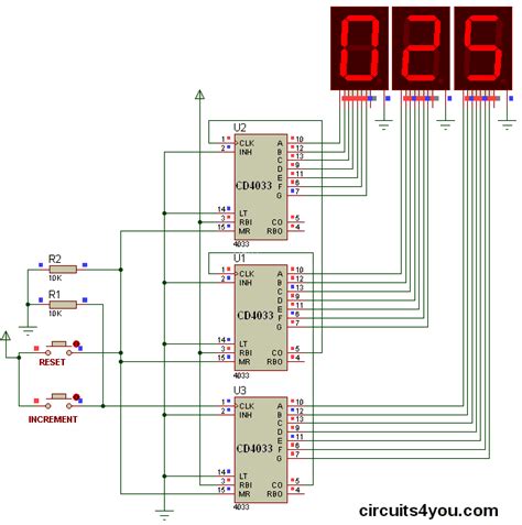 Object Counter Using Ir Sensor Circuit Diagram