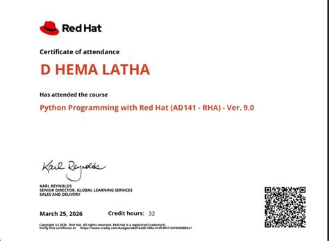 I Am Delighted To Share That I Have Successfully Completed The Python