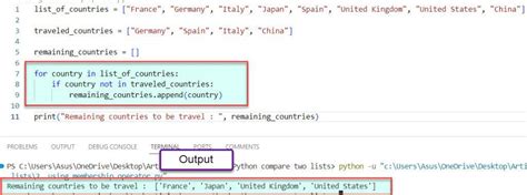 Compare Two Lists In Python And Get Non Matching Elements
