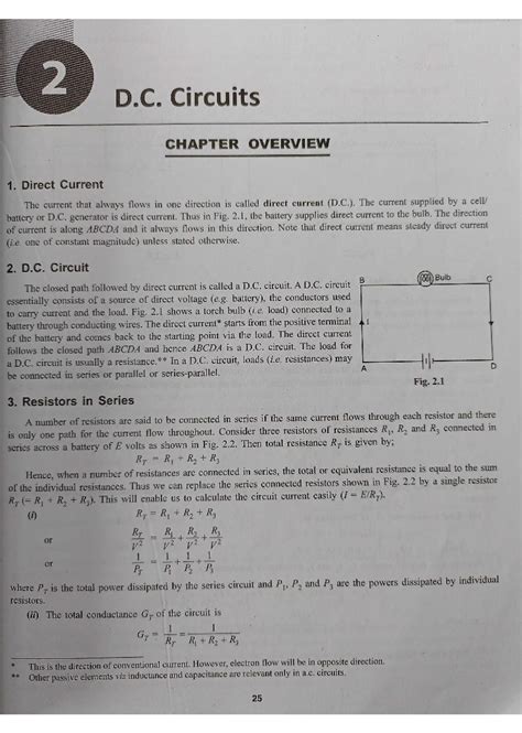 Dc Circuits Selected Important Notes For Dc Source And Dc Circiuts
