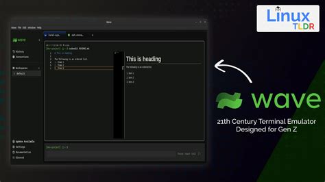Wave 21th Century Terminal Emulator Designed For Gen Z