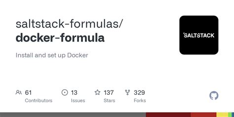 github saltstack formulas docker formula install and set up docker