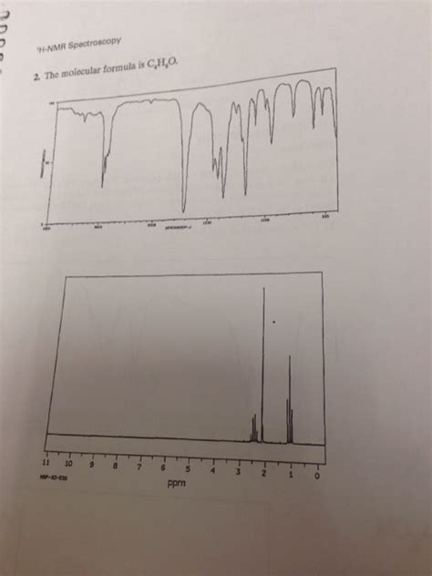 Solved Lab Section H NMR Spectroscopy Problems Directions Chegg Com