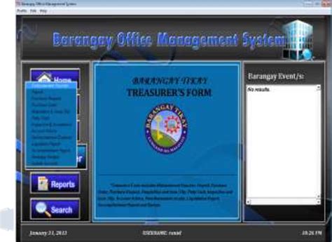 Barangay Management System Dashboard