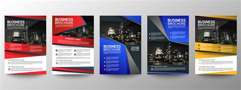 비즈니스 브로셔 전단지 디자인 템플릿 연례 보고서 리플렛 커버 프리젠 테이션 추상적 기하학적 배경 현대 간행물 포스터 잡지 A4 크기의 레이아웃 설정 빨간색 벡터 Eps10