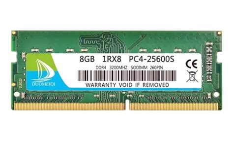 Memoria Ram Duomeiqi 8 Gb Ddr4 3200 Mhz Sodimm Pc4 25600 Meses sin interés