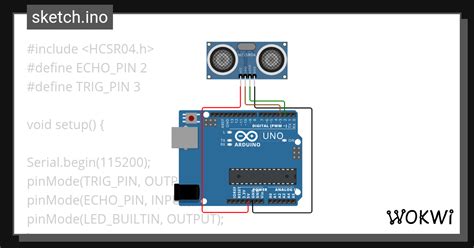Sensor Hcsr04 Wokwi Esp32 Stm32 Arduino Simulator