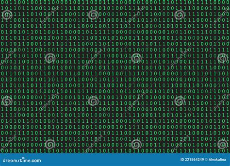 Program Datum Background Green Programming Binary Coding Stock Vector
