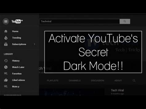 YouTube Dark Mode How To Activate YouTube