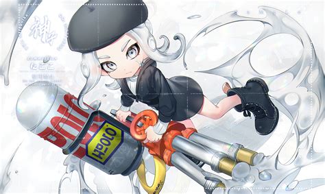 Octoling Player Character And Octoling Girl Splatoon Drawn By