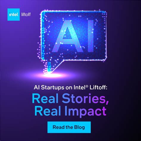 Intel Software On Linkedin Intelliftoff Artificialintelligence Startups