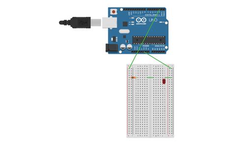 Circuit Design Arduion Hello World Tinkercad