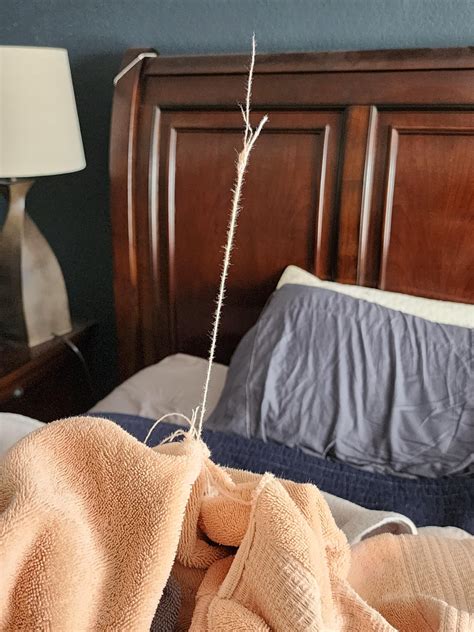Static Causing String From Towel To Stand Straight Up Rmildlyinteresting