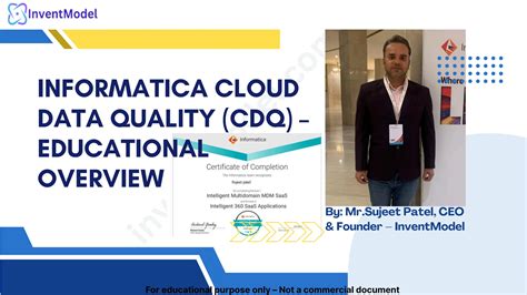 Informatica Cloud Data Quality Cdq Full Course Overview By