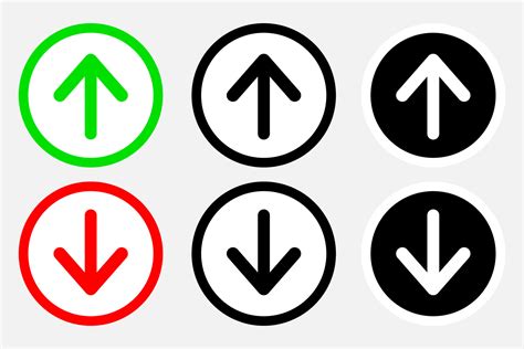 up and down button sign simple design 45900004 vector art at vecteezy