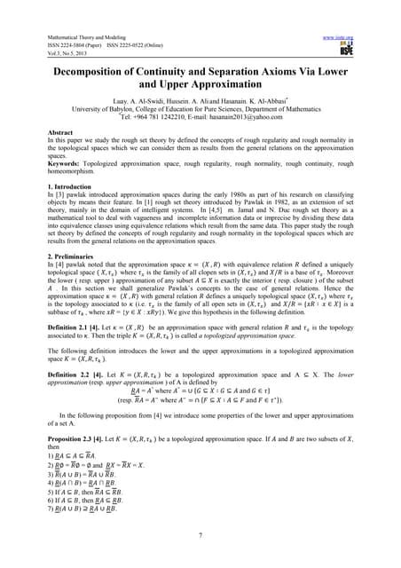 Decomposition Of Continuity And Separation Axioms Via Lower And Upper