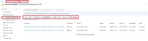 計画メンテナンス イベントの事前通知の構成 Azure Sql Managed Instance Microsoft Learn