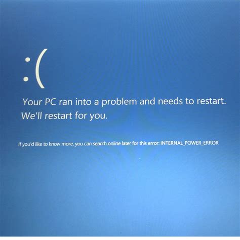 Internal Power Error Stop Code [fixed For Good]
